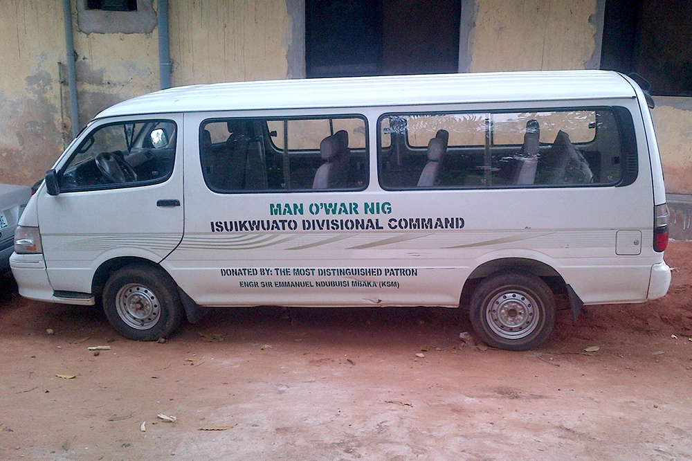 Bus donation to Man O' War, Isuikwuato - Mbaka Foundation